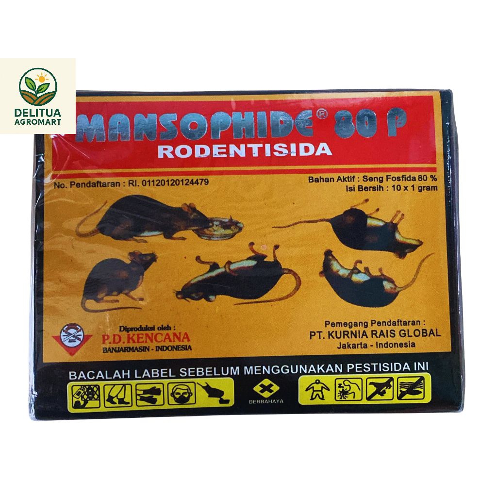 Jual RODENTISIDA RACUN TIKUS MANSOPHIDE 80 P 1 PCS | Shopee Indonesia