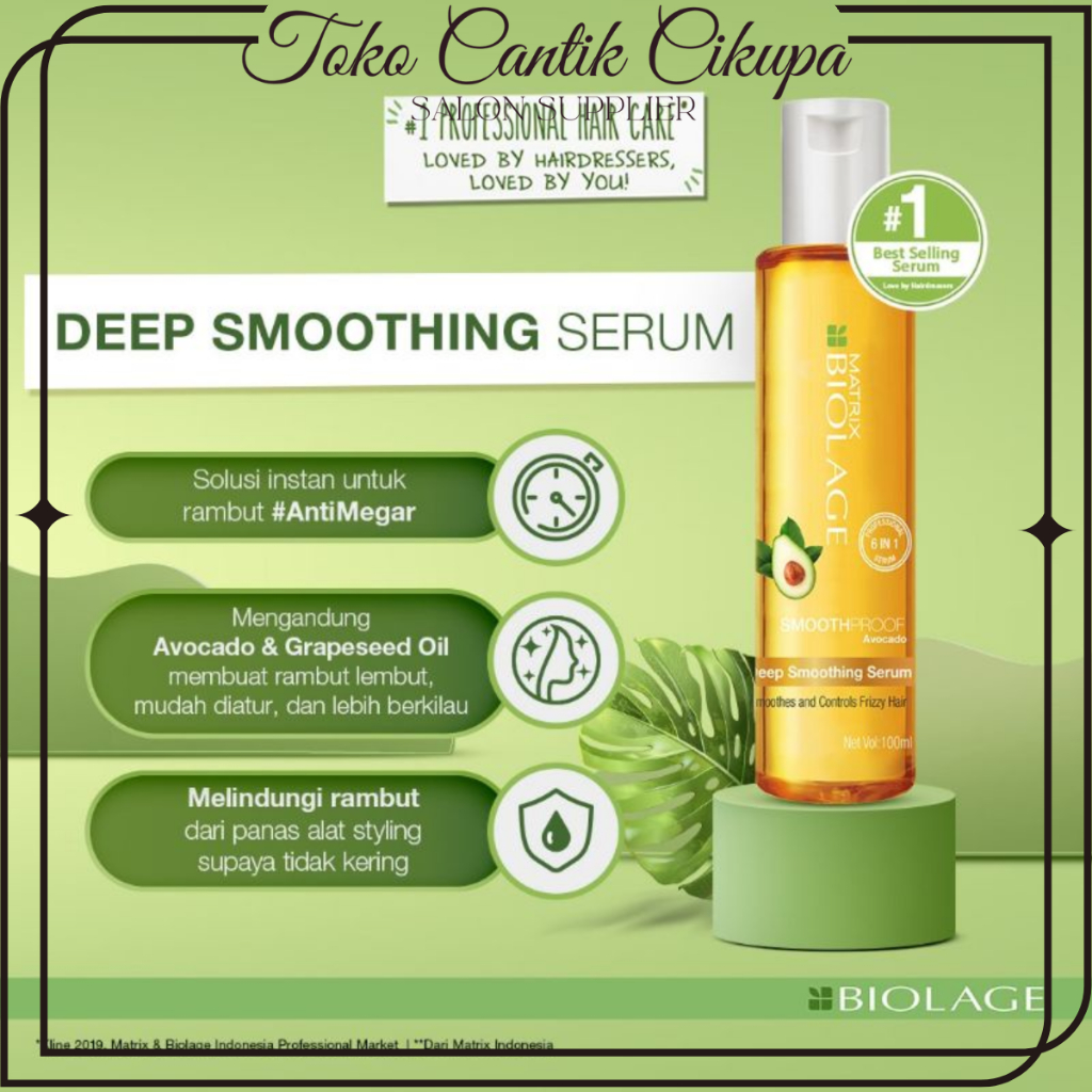 Jual Matrix biolage smooth serum 100ml - Serum Vitamin Rambut Anti ...