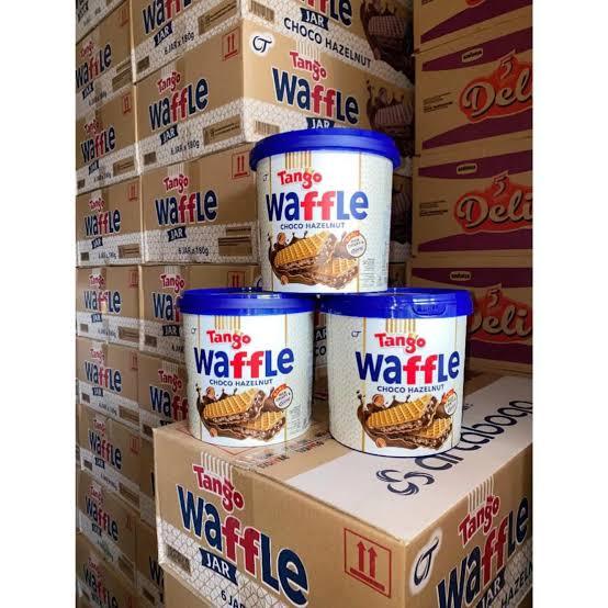Jual Tango Waffle Jar Choco Hazelnut Wafer Snack | Shopee Indonesia