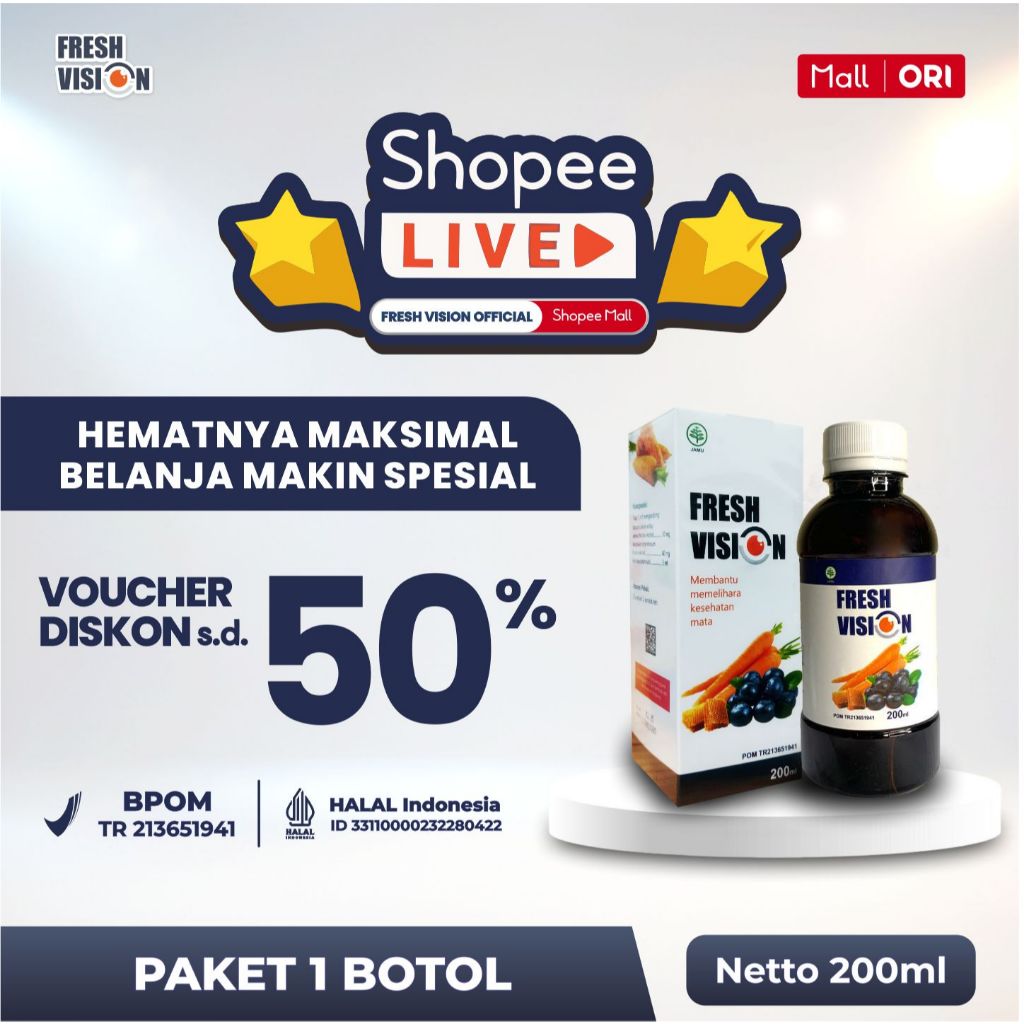 Jual Fresh Vision Madu Herbal Alami untuk Mata Minus, Silinder, Rabun ...