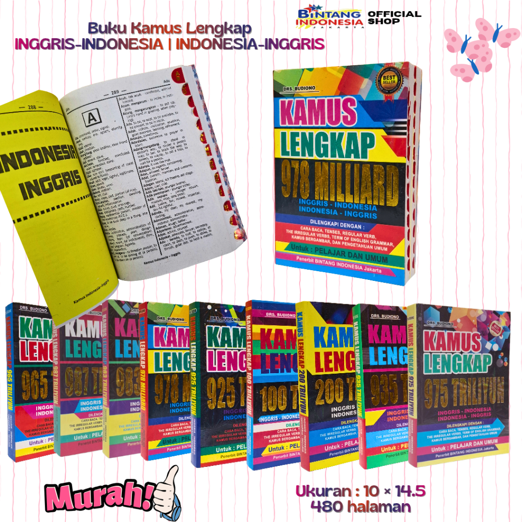 Jual Kamus Bahasa Inggris-indonesia indonesia-inggris kecil / ukuran ...