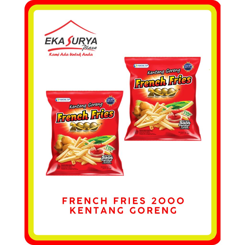 Jual French Fries 2000 Kentang Goreng Rasa Original 130gr - Camilan ...