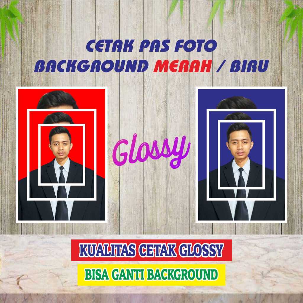 Jual Cetak Pas Foto ukuran 2x3 3x4 4x6 Isi 6 Foto Bisa Ganti Background ...