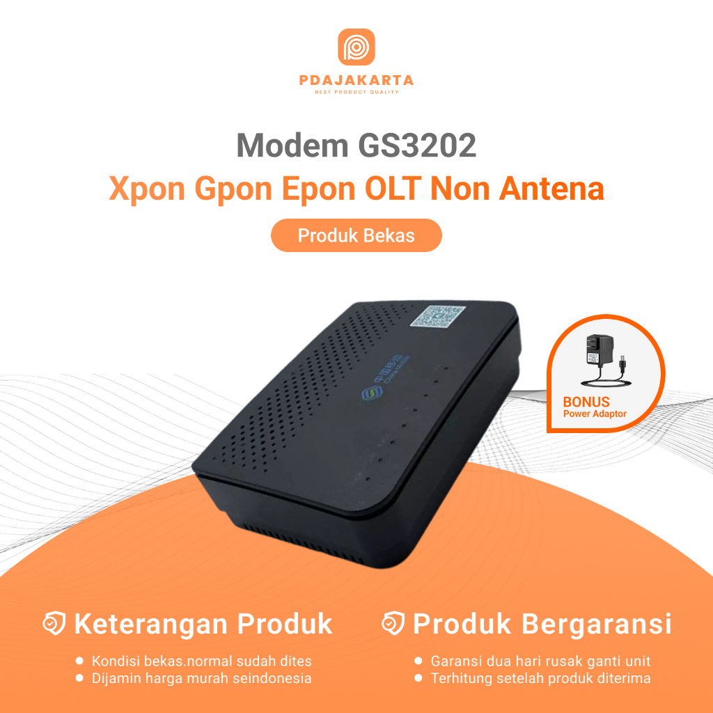 Jual Modem Xpon GS3202 Gpon Epon OLT | Modem Bekas Original Bonus ...