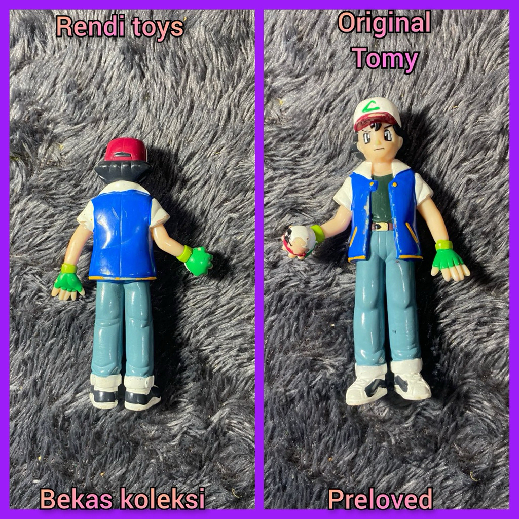 Jual Vintage 1998 Ash Ketchum Pokemon Figure Tomy 12cm Collectable ...