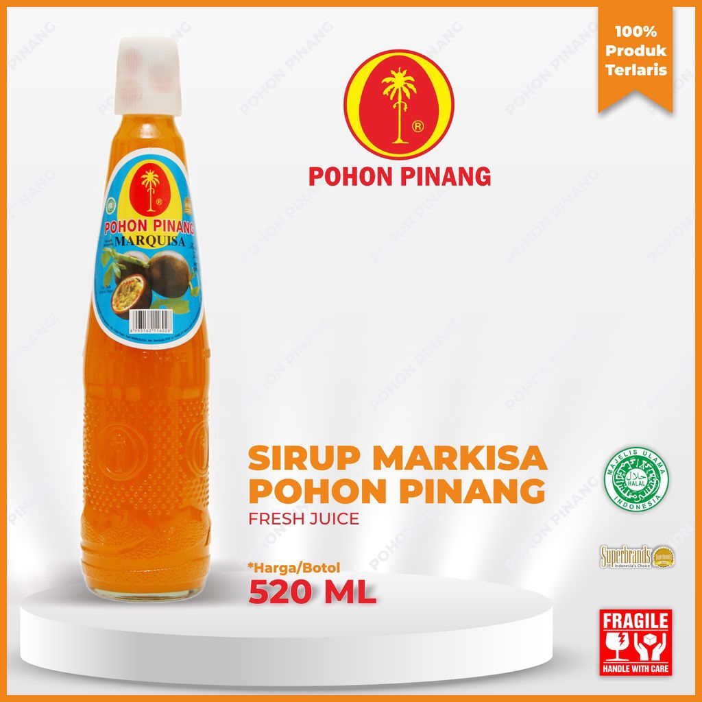 Jual POHON PINANG SYRUP/SIRUP MARQUISA (MARKISA) 520ML | Shopee Indonesia
