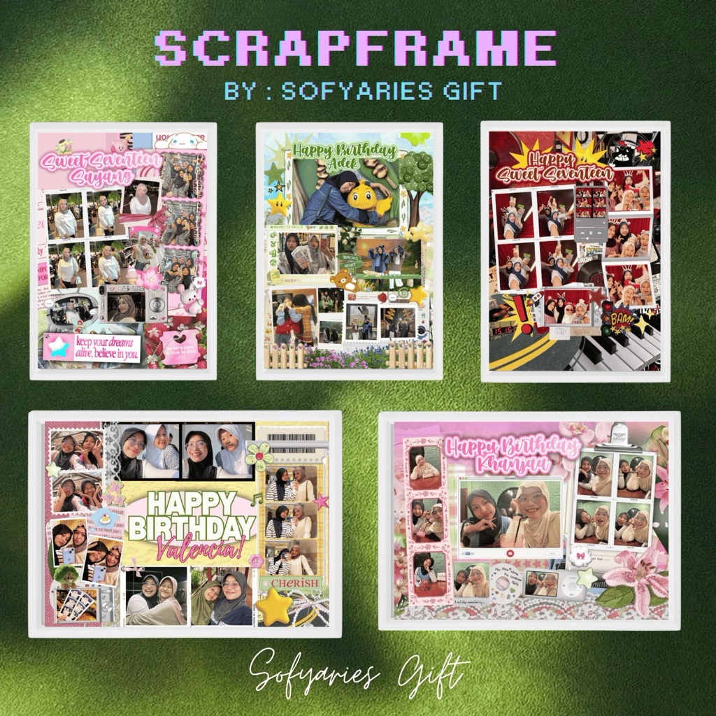 Jual Scrapframe Kado Ulang Tahun / All moment (5R) | Shopee Indonesia