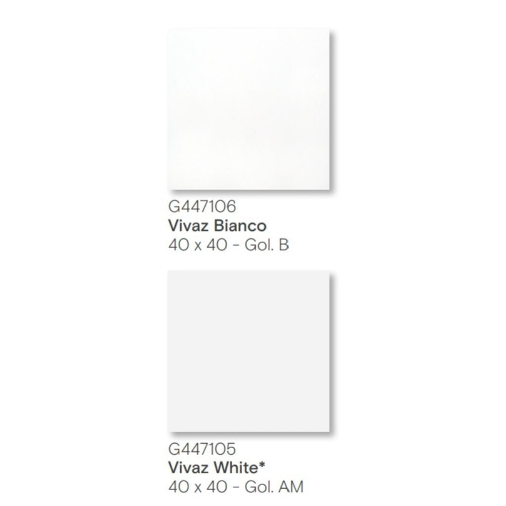 Jual Keramik Matt Vivaz White/Vivaz Bianco Ukuran 40x40 by Roman ...