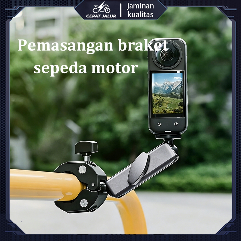 Jual CEPAT JALUR Handlebar Tube Clamp For Insta360 GoPro Monopod ...