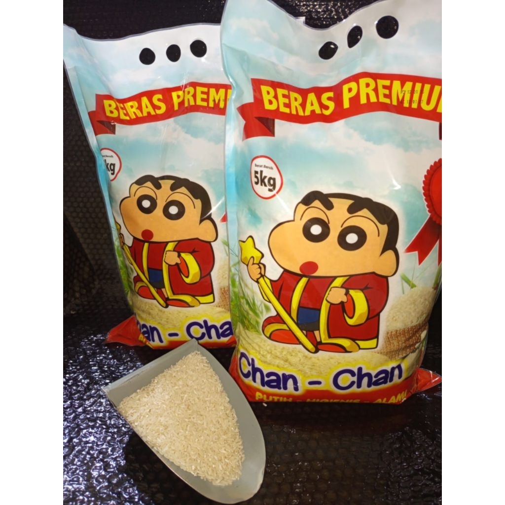 Jual Beras Premium Wangi Merk Chan-Chan / Sinchan Asli Kemasan 5kg ...
