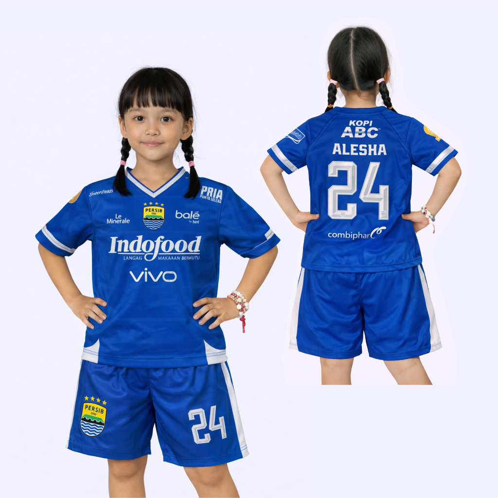 Jual jersey anak cewe cowo replika persib 2026 gratis nama+no punggung ...