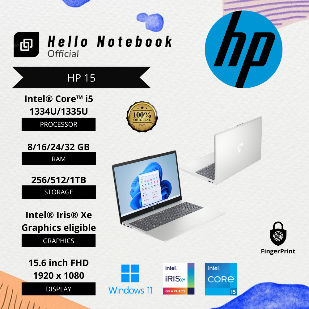 Jual Laptop Baru HP Intel Core i5 1334u/1335u (GEN 13) | Intel Core 5 ...