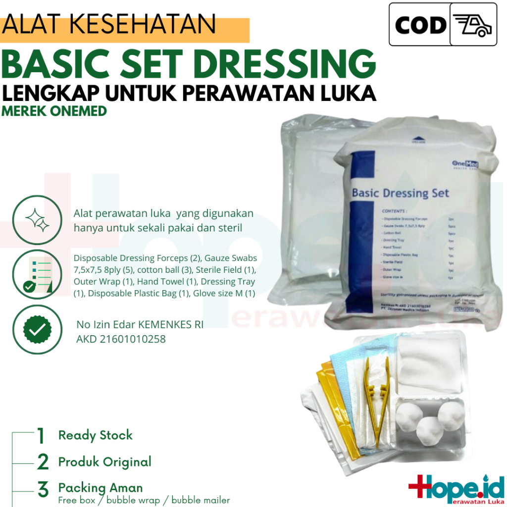 Jual Basic Set Dressing Steril Lengkap untuk Rawat Luka post operasi ...