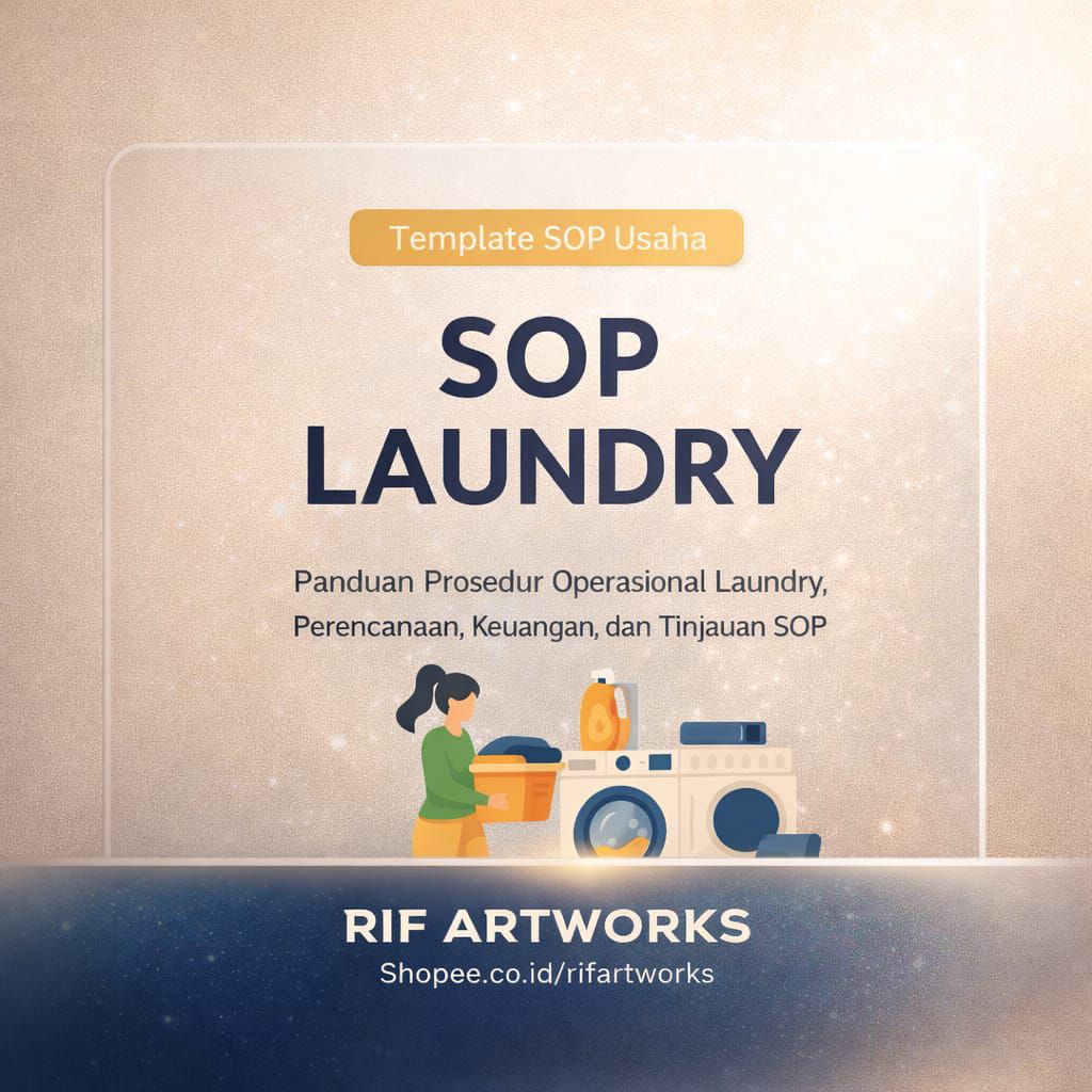 Jual Paket SOP LAUNDRY - Standar Operasional Prosedur Usaha Bisnis Cuci ...