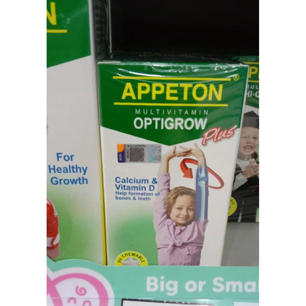 Jual Appeton Optigrow Plus Tablet Untuk Pertumbuhan Tulang Dan Gigi ...