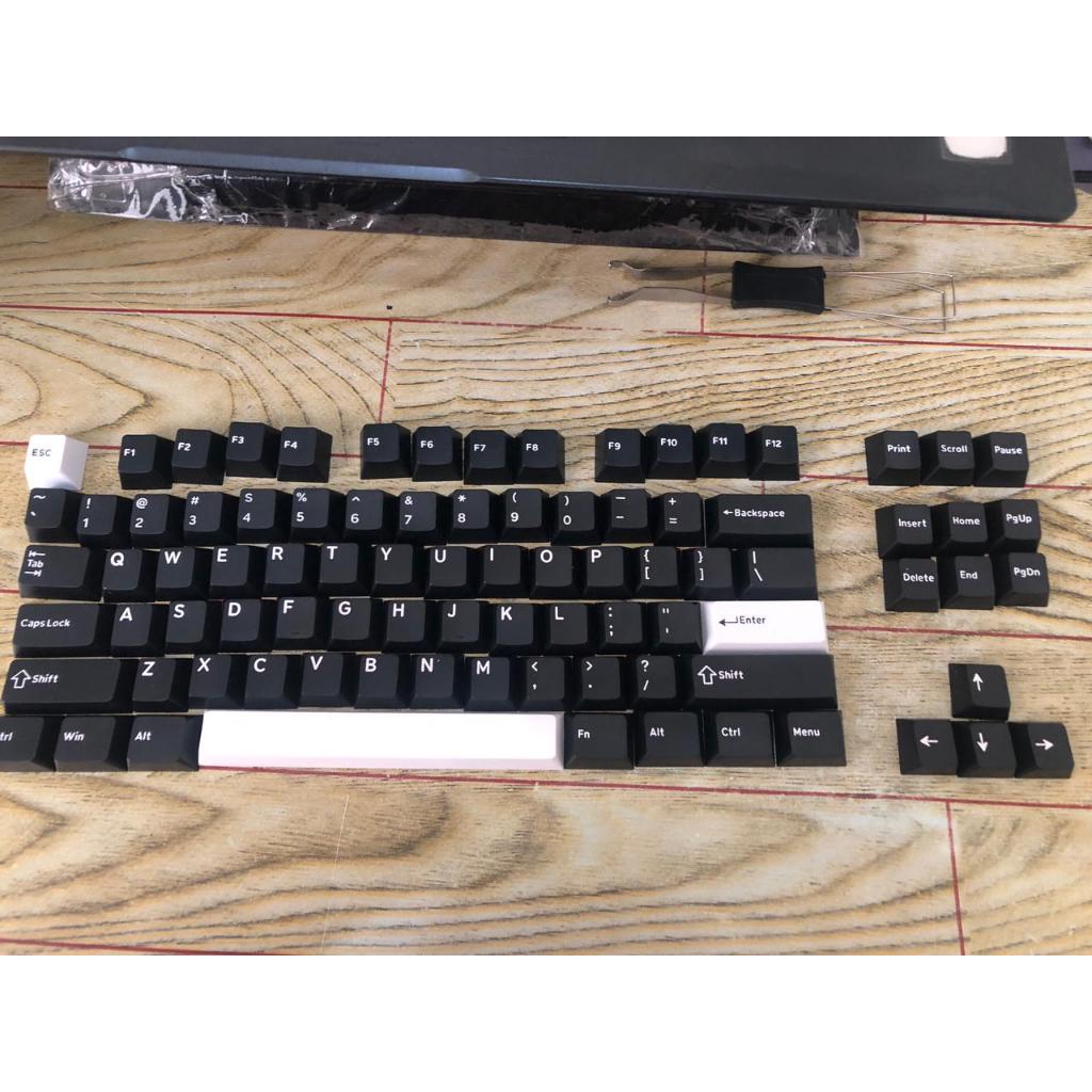 Jual Keycap Vortexseries Mono TKL V2 Hitam PBT Doubleshot, Switch ...