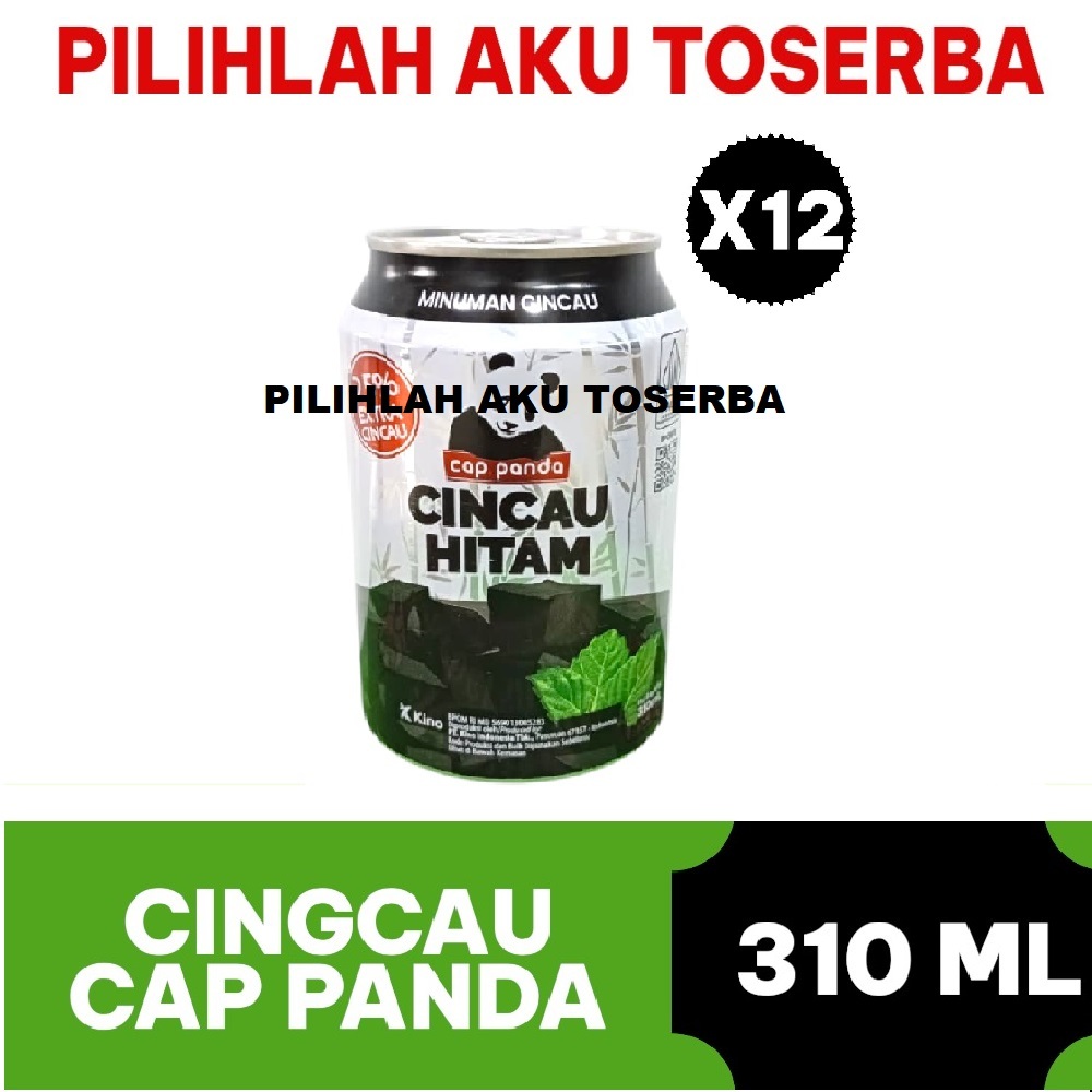 Jual Minuman CINCAU cap PANDA / Grass Jelly KALENG 310 ml - ( HARGA 12 ...