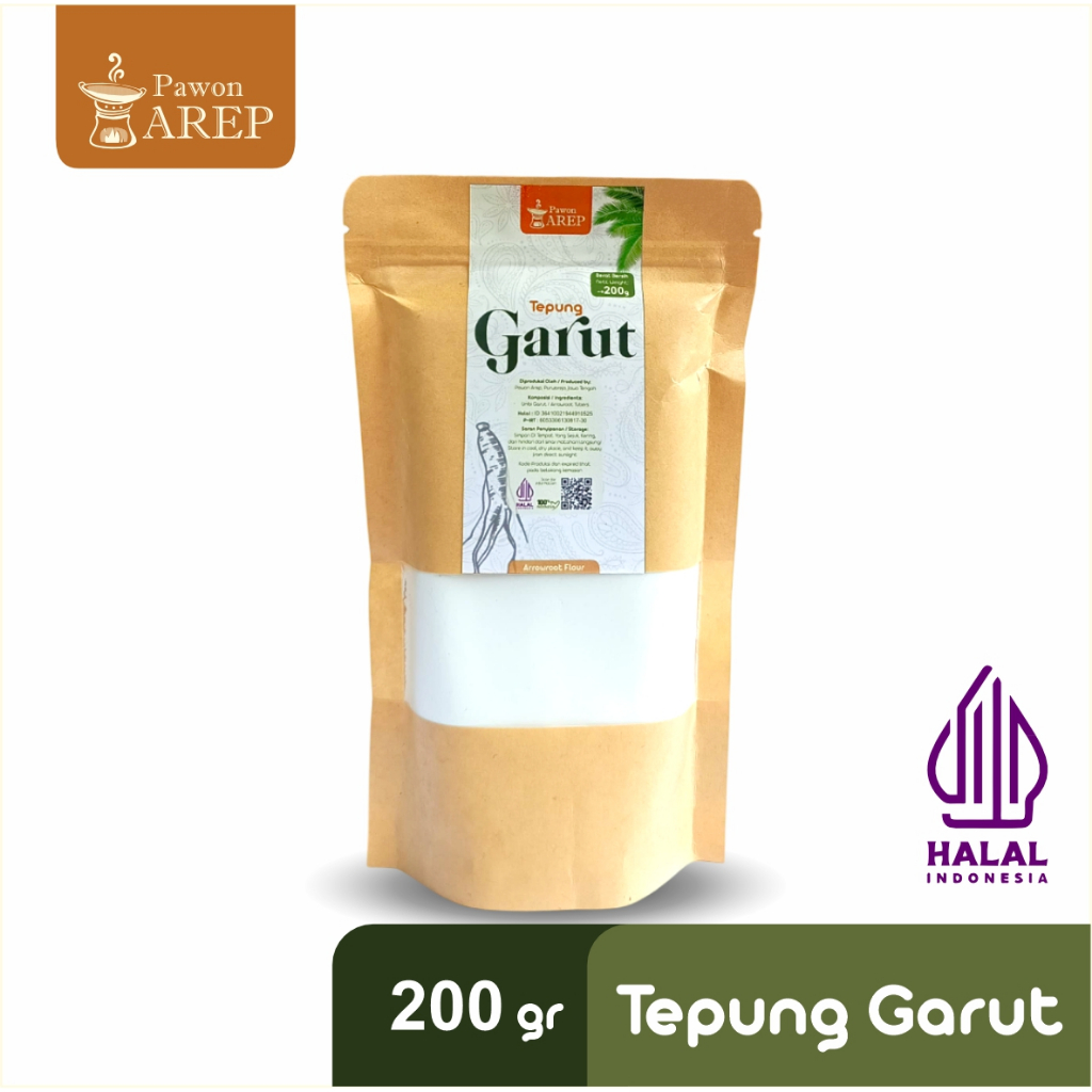 Jual Tepung Irut / Garut 200g Gluten Free & Alami - Pawon Arep | Shopee ...