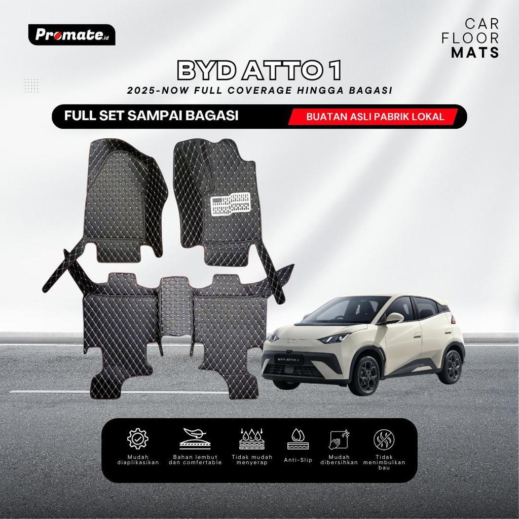 Jual Promate Id karpet mobil BYD atto 1 2025 full set Bagasi | Shopee ...