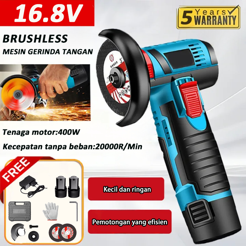 Jual Portable angel Grinder Cordless Brushless 3 inci Mesin Gerinda ...
