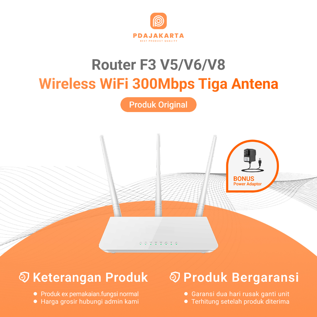 Jual Router F3 V5 V6 V8 Wireless WiFi 300Mbps | Bisa PPPoE Cocok RT/RW ...