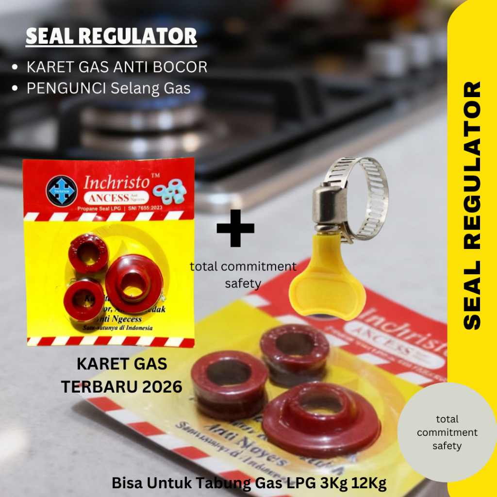Jual [ PAKET ] KARET gas inchristo dan KLEM SELANG | Shopee Indonesia