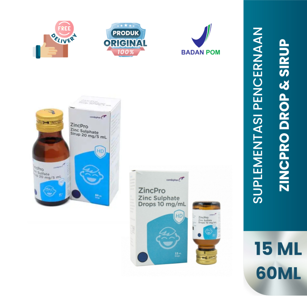 Jual ZincPro Drop ZincPro Sirup Suplementasi Probiotik Untuk Pencernaan ...