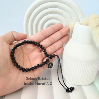 Jual Gelang Kristal Inisial A-Z Gelang Kristal Viral - Gelang Bulat ...