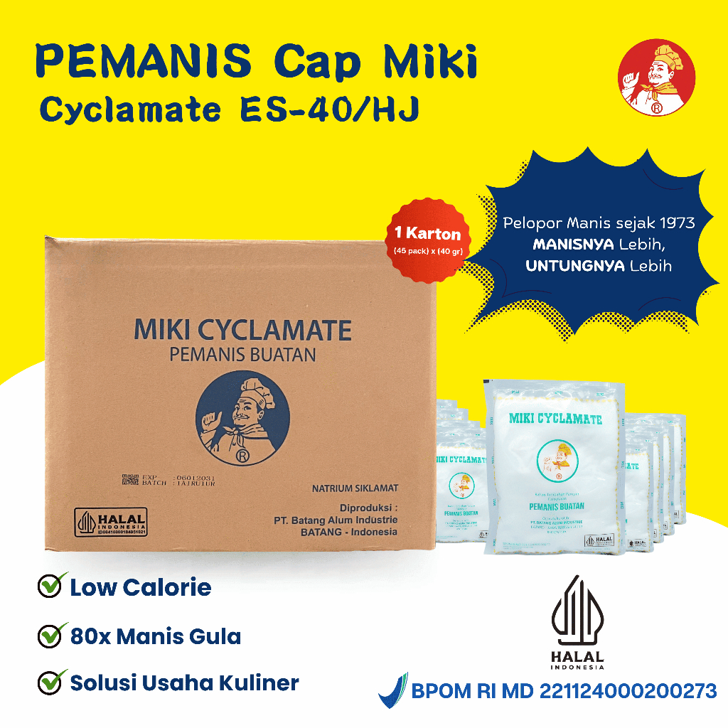 Jual MIKI Cyclamate Pemanis Miki Sari Manis / Pemanis Makanan Dan ...