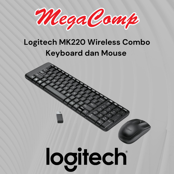 Jual KEYBOARD + MOUSE LOGITECH MK220 Wireless | Shopee Indonesia