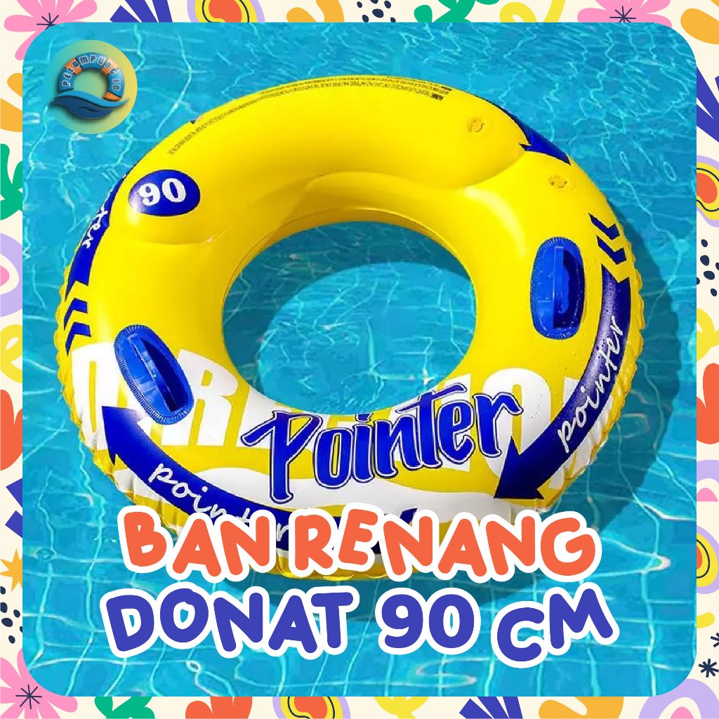 Jual Ban Renang Donat 90cm Pelampung Dewasa & Anak Bahan Tebal Premium ...