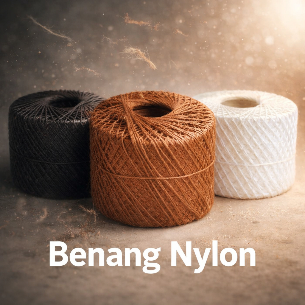 Jual Benang Nylon Serbaguna – Warna Coklat, Hitam dan Putih – Kuat ...