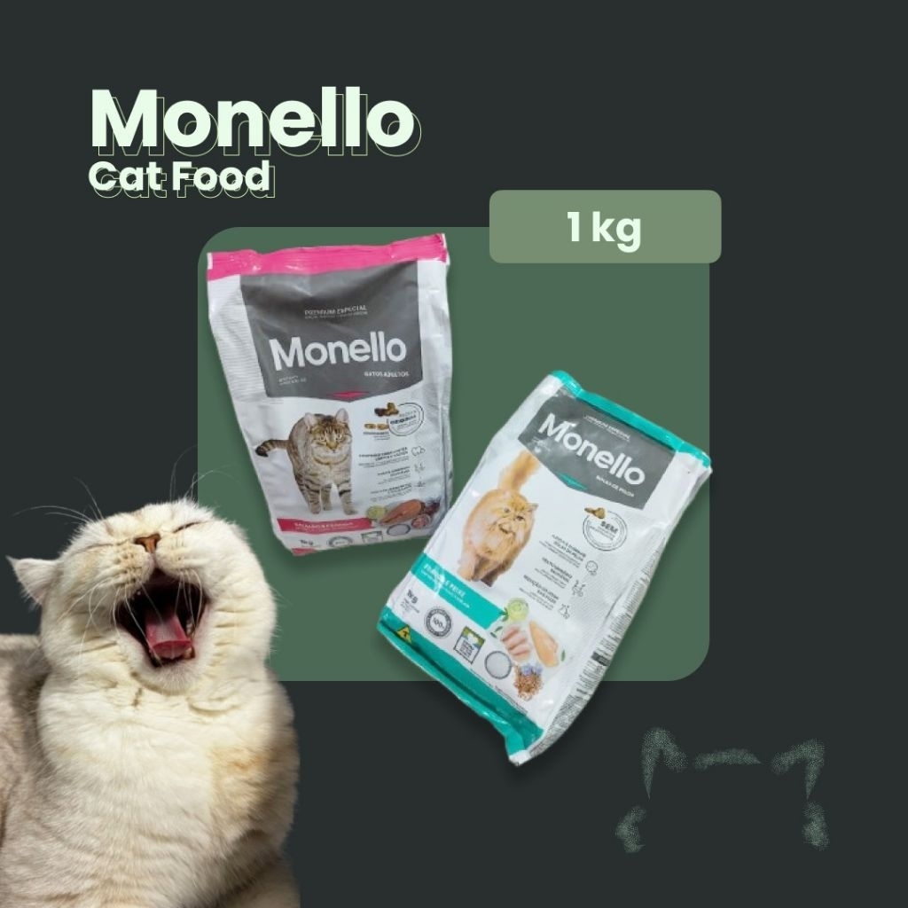 Jual MONELLO CAT FOOD - PREMIUM Original Packaging 1kg (FRESHPACK ...