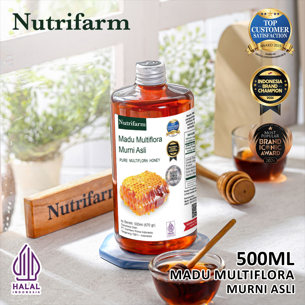 Jual Nutrifarm Madu Multiflora 500 ml | Shopee Indonesia