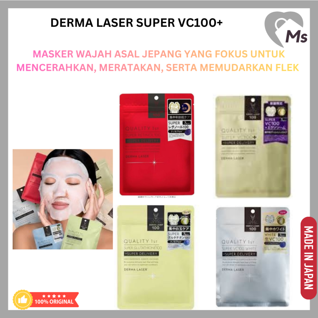 Jual Derma laser super VC100+ - Masker muka original japan | Shopee ...