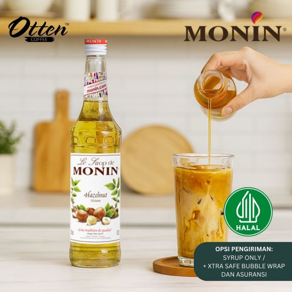 Jual Monin Hazelnut Syrup 700 ML - Sirup Minuman Rasa Kacang Hazel ...
