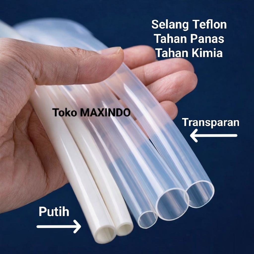 Jual Selang Teflon / Selang PTFE / Teflon Tube Tahan Panas Tahan Kimia ...