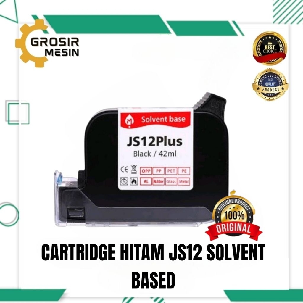 Jual Cartridge Tinta Hitam Coding Expired Date JS12 | Shopee Indonesia
