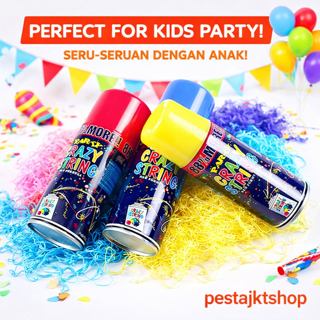 Jual string spray party (LUAR JAWA WAJIB PAKE KARGO) | Shopee Indonesia