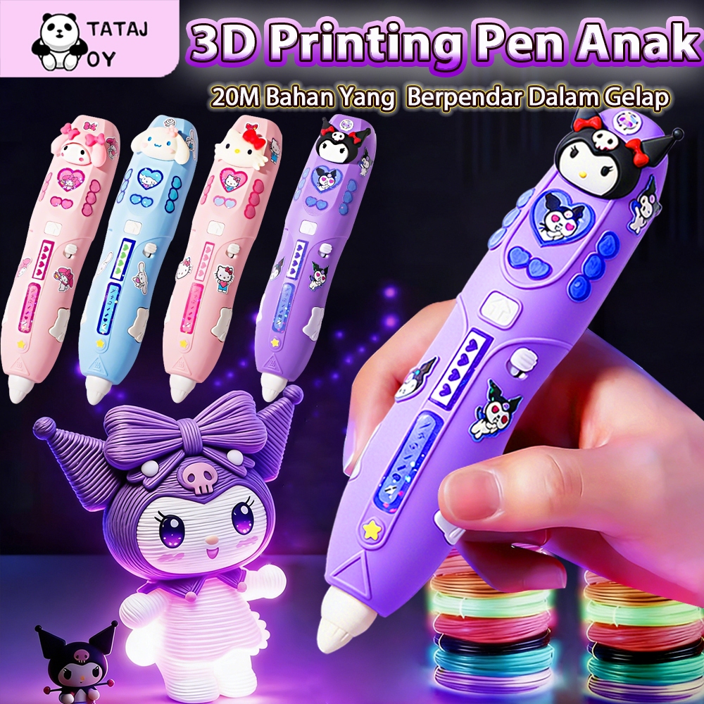 Jual Tatajoy 3D Pen 3D Printer Mainan Edukasi Anak Pena 3D Printing ...