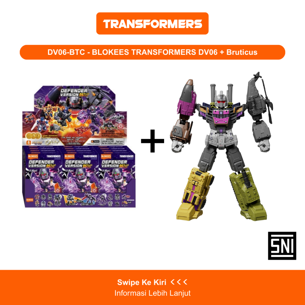 Jual [Bruticus!] BLOKEES Blind Box Figure Transformers Defender Version ...