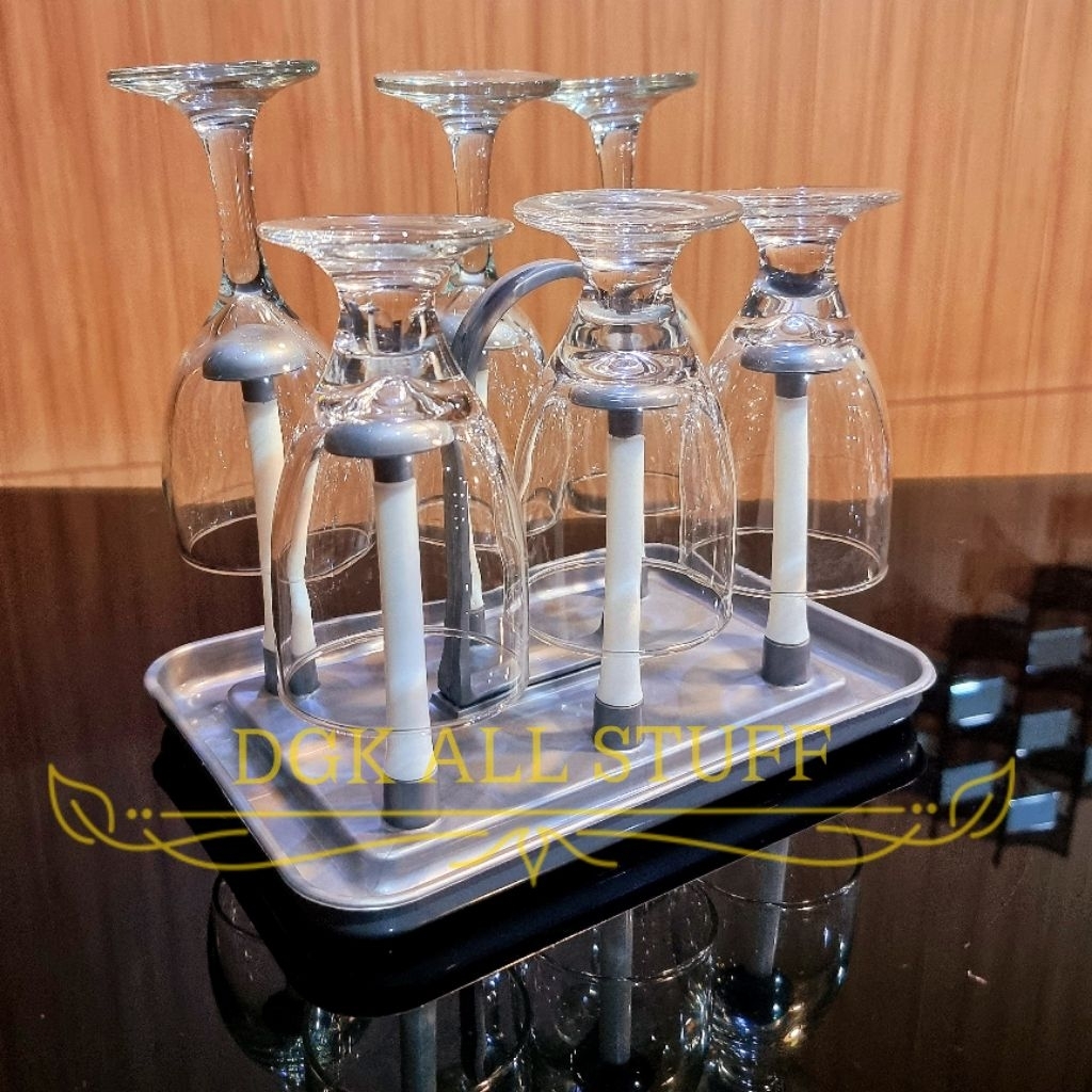 Jual Rak Tempat Gantungan Gelas Cangkir Mug Gelas Wine Gantung Glass ...