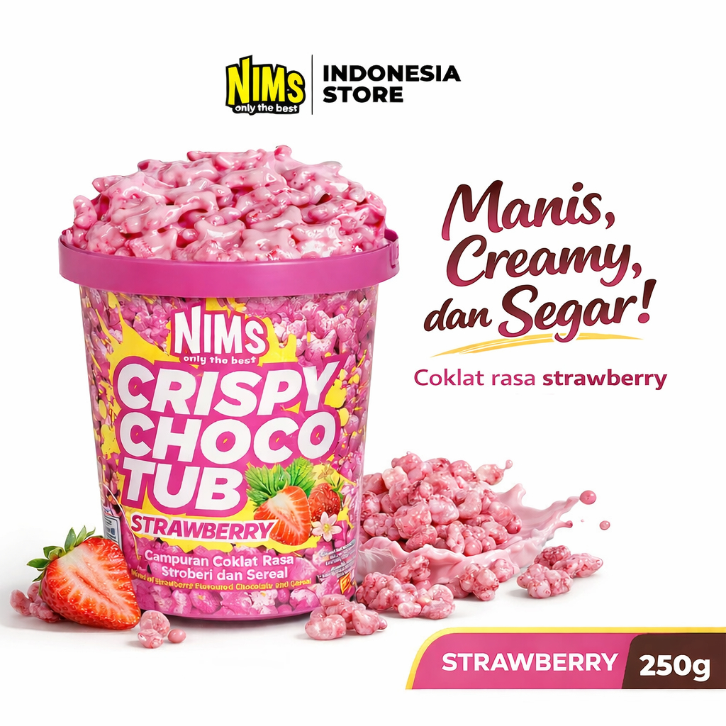 Jual NIMS | Cereal Coklat Strawberry | Snack Coklat Lebaran ...