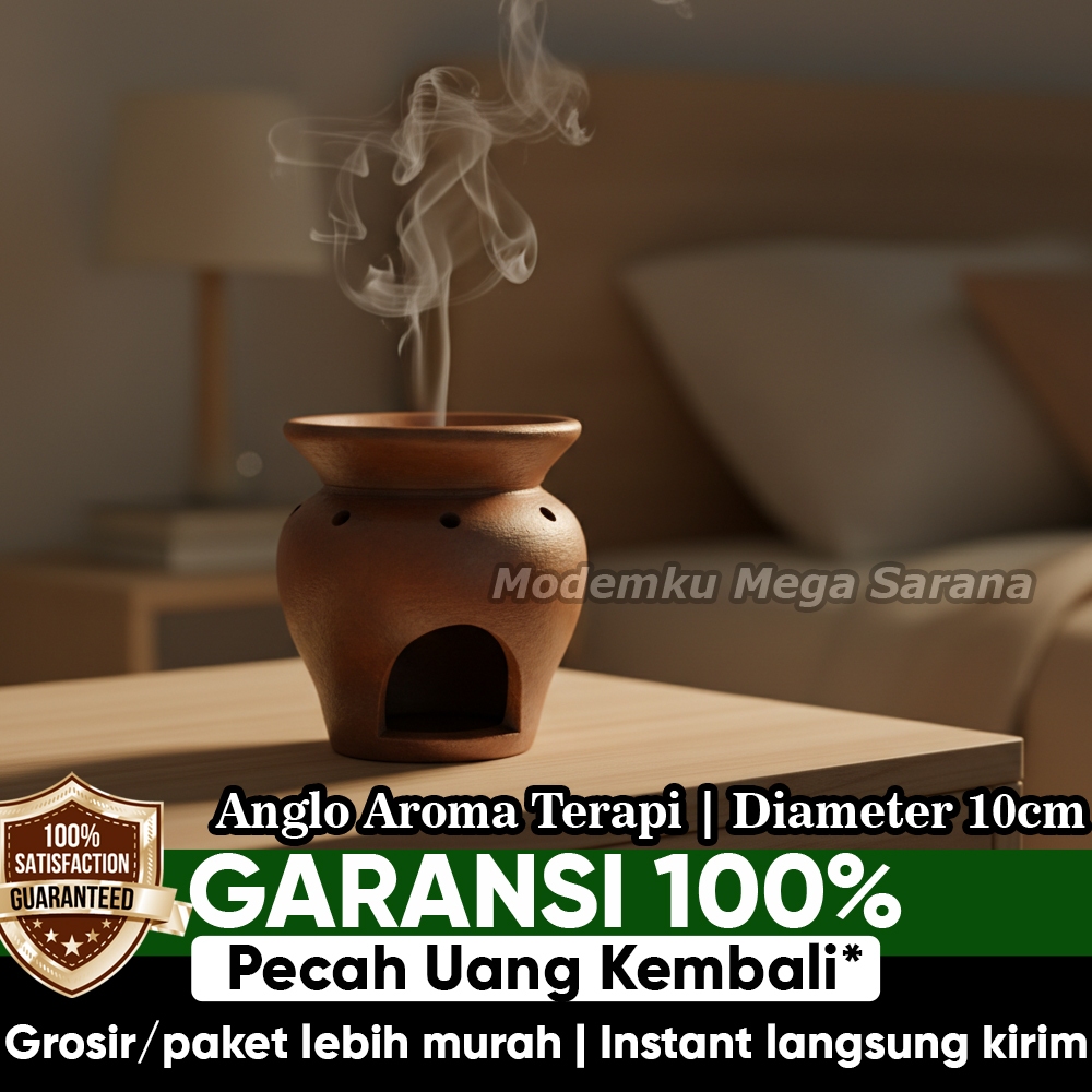 Jual Anglo Tungku Gerabah Aroma Terapi Bakar Ratus Dupa Bukhur Tanpa ...