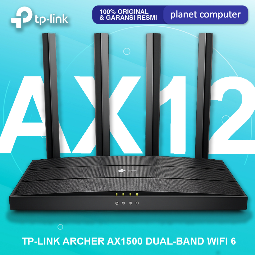 Jual TP-Link Archer AX12 | AX1500 WiFi 6 Router | Dual Band | Gigabit ...