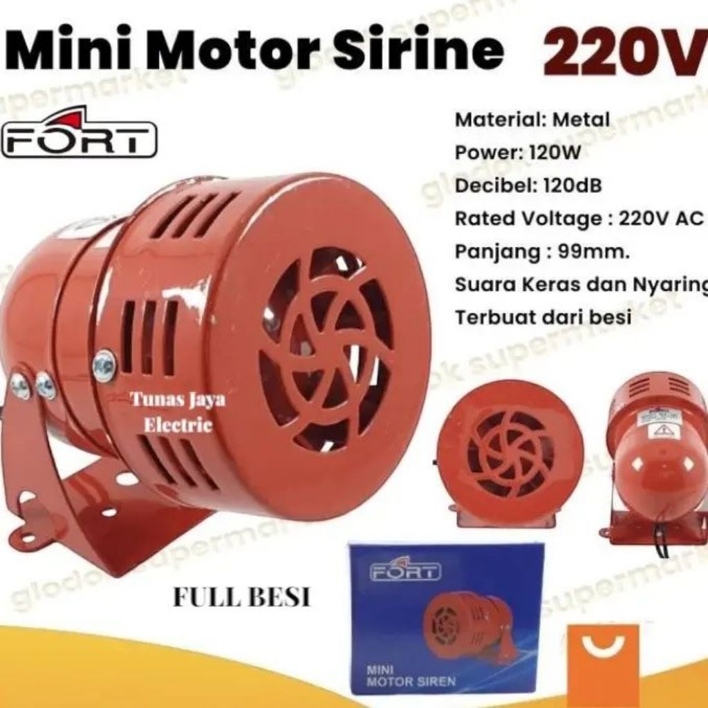 Jual Sirene Alarm Mini AC 220V / 12V / 24V MS-190 | Shopee Indonesia