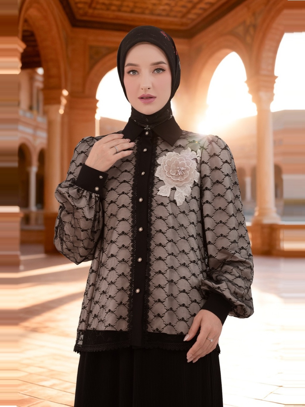 Jual Helena Blouse Mandjha Seri Raya 2026 Hijab Ivan Gunawan Pakaian ...