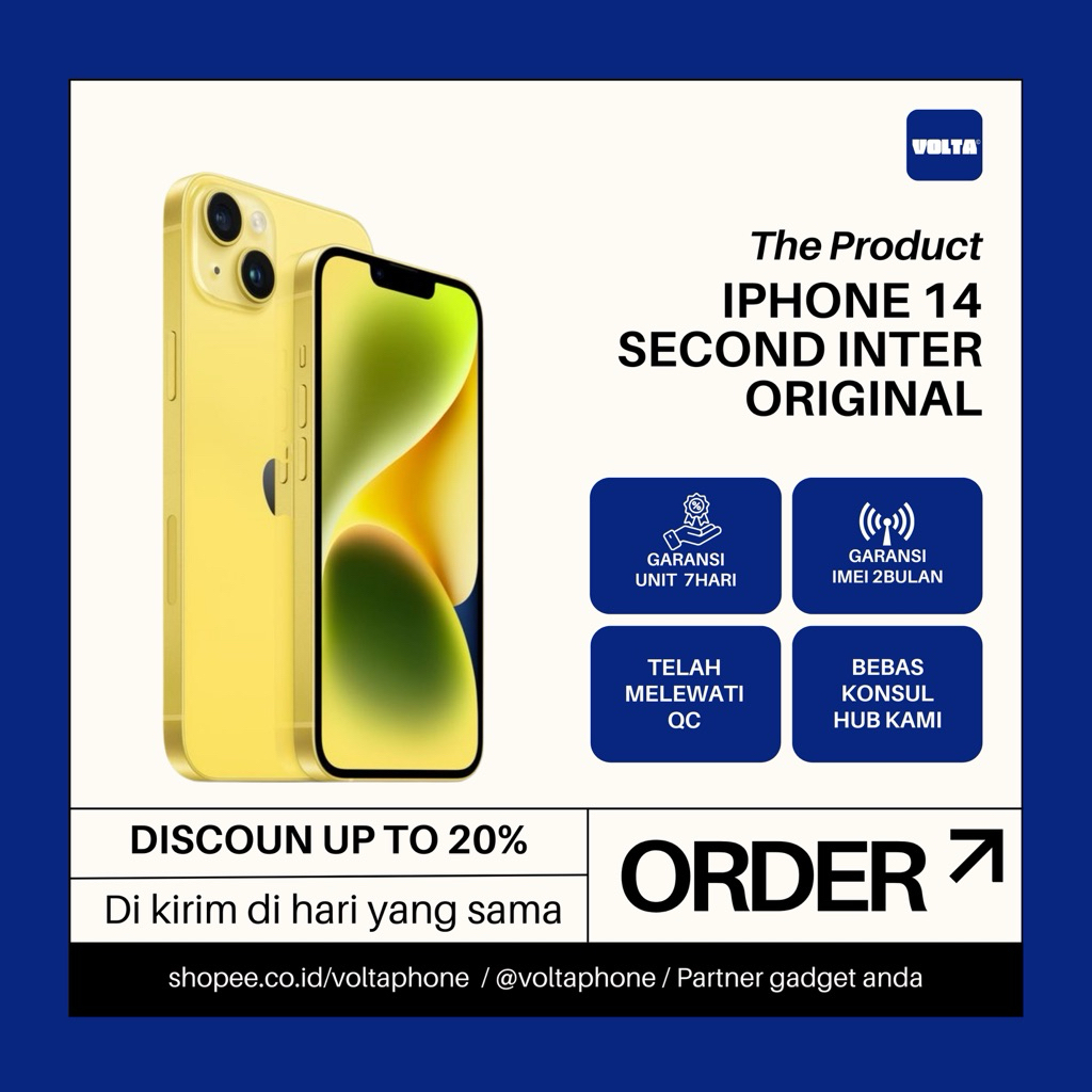 Jual Iphone 14 Inter Terlengkap & Harga Terbaru Mei 2026 | Shopee Indonesia
