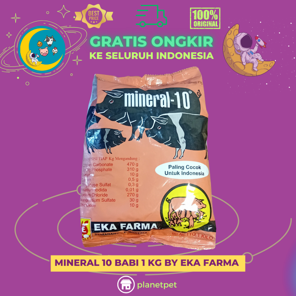 Jual MINERAL 10 BABI 1 KG BY EKA FARMA - Penambah Berat Badan Babi ...