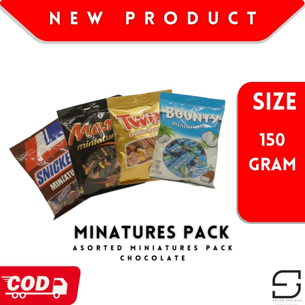 Jual Miniatures Chocolate || Mars || Twix || Bounty || Snickers ...